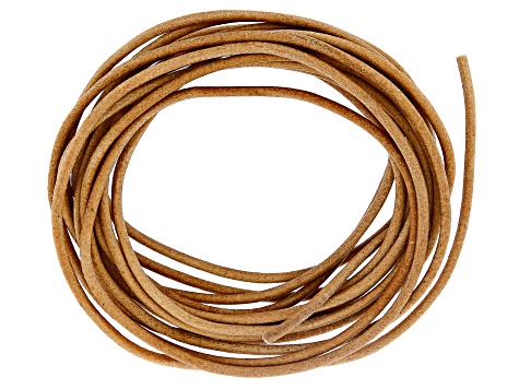 Set of 2 Leather Cord 1.5mm 2 Meter Pack in Natural - JLWKIT5336 | JTV