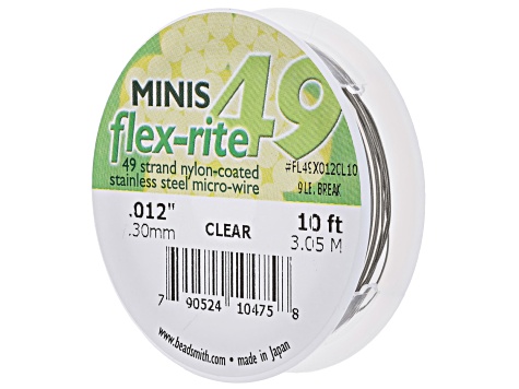 Flex-Rite 49 Strand Nylon-Coated Stainless Steel Beading Micro-Wire Set ...