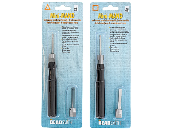 4-Piece Mandrel Set With Handles incl 3mm & 5mm Round And 3mm & 5mm ...