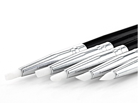 Colorful Soul Silicone Paint Brushes Set of 5 in Black - JMKIT17521 | JTV