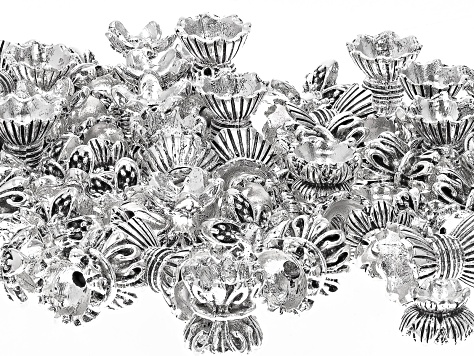 Bead Cup Kit in Antique Silver Tone in Assorted Shapes - JMKIT1882 | JTV