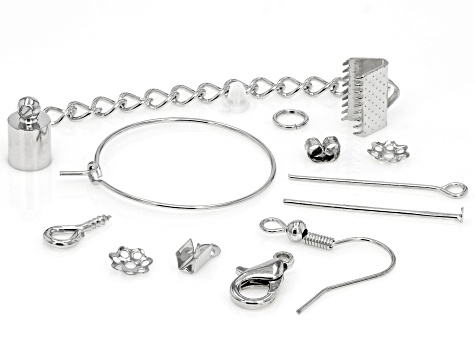 Silver Tone Findings Assortment Kit of 780 - JMKIT1925A | JTV