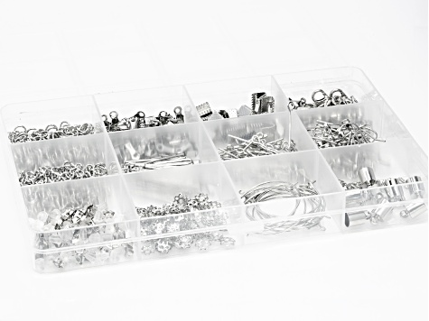 Silver Tone Findings Assortment Kit of 780 - JMKIT1925A | JTV