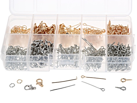 Silver & Gold Tone Finding Assortment Kit of 701 - JMKIT1927 | JTV