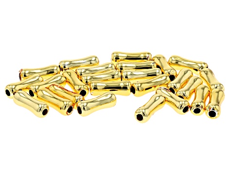 Gold Tone Bamboo Shaped Tubes in Assorted Sizes Set of 100 - JMKIT1944 ...