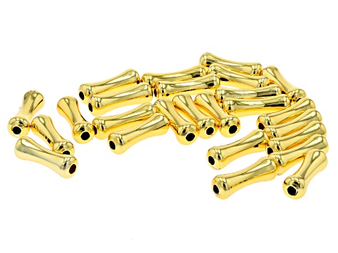 Gold Tone Bamboo Shaped Tubes in Assorted Sizes Set of 100 - JMKIT1944 ...