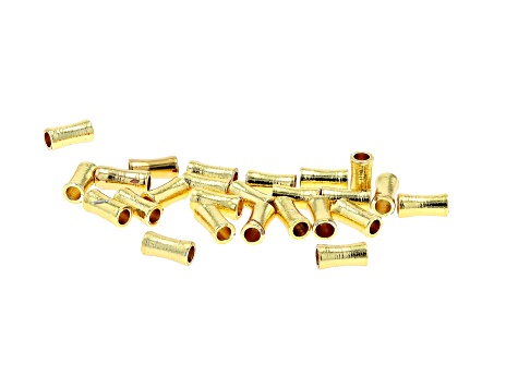Gold Tone Bamboo Shaped Tubes in Assorted Sizes Set of 100 - JMKIT1944 ...