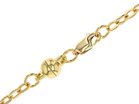 Gold Tone Assorted Lengths Pendant Chain with Magnet Clasp Set of 12 ...
