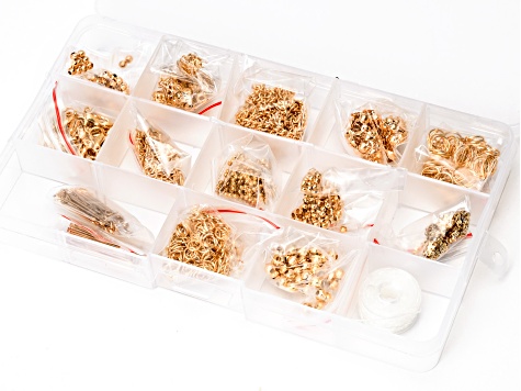 Gold Tone Findings Assortment Set of 823 - JMKIT2030A | JTV