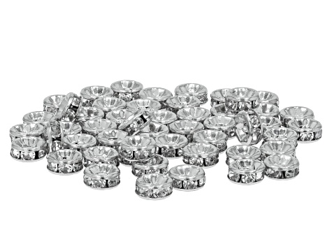 Multi-Tone Clear Crystal Spacer Beads Set of 200 - JMKIT2032 | JTV