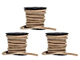 Natural Color Split Suede Spool Set of 3 Spools Total of 15 Meters ...