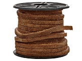 Chocolate Color Split Suede Spool Set of 3 Spools Total of 15 Meters ...