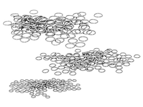 Stainless Steel 4mm, 6mm, & 8mm Closed Jump Ring Set of 300 ...