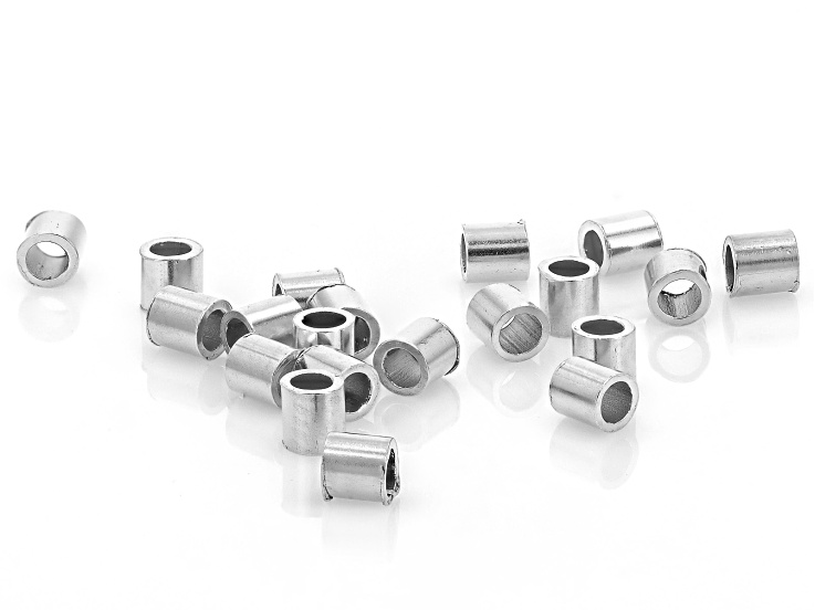 Sterling Silver 2x2mm Crimp Tube Set of 20 - JMKIT2602A | JTV