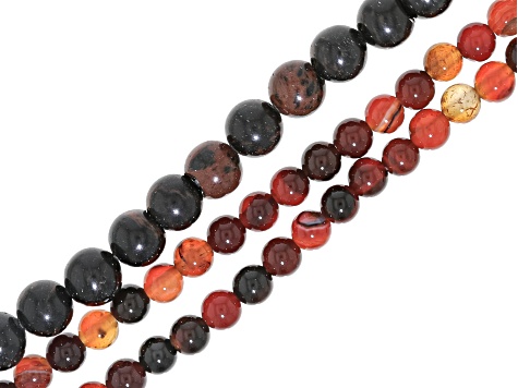 Earth Tones 1 lb. Bead Strand Mix of Assorted Shapes, Sizes, & Stones ...