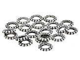 Antique Silver Tone Fancy Assorted Jump Rings Set of 200 - JMO190 | JTV