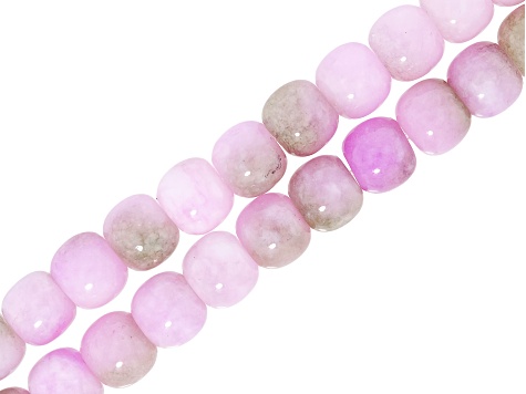 Pink & Green Quartzite 9x10mm Barrel Shape Approximately 14-15" in ...