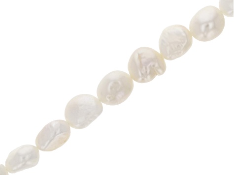 Cultured Freshwater Pearl 8mm Potato Shaped Bead Strand Approximately ...
