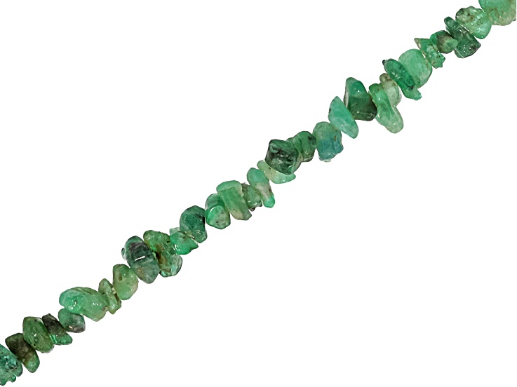 Emerald Chip Endless Bead Strand Approximately 35-36" in Length ...