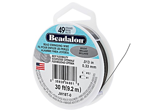 49 Strand Stainless Steel Bead Stringing Wire in 4 Diameters appx 120 ...