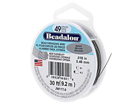 49 Strand Stainless Steel Bead Stringing Wire in 4 Diameters appx 120 ...