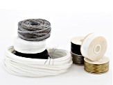 Bead Stringing Kit Includes Nylon Thread, White Braided Polyester Cord ...