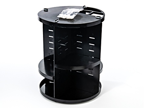 Rotating Countertop Plastic Display Organizer appx 11.8x9" in Black ...