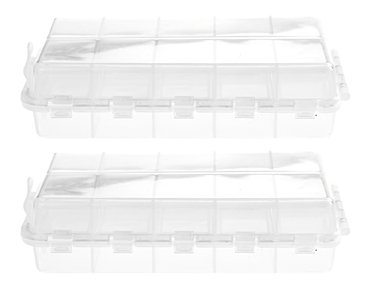 Transparent Folding Storage Box with 20 Compartments Set of 2 - JST921 ...