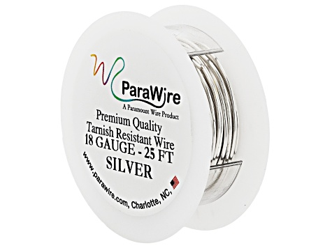 Silver Plated 18 Gauge Wire Spool Total of 25 Feet - JSWRKIT039 | JTV