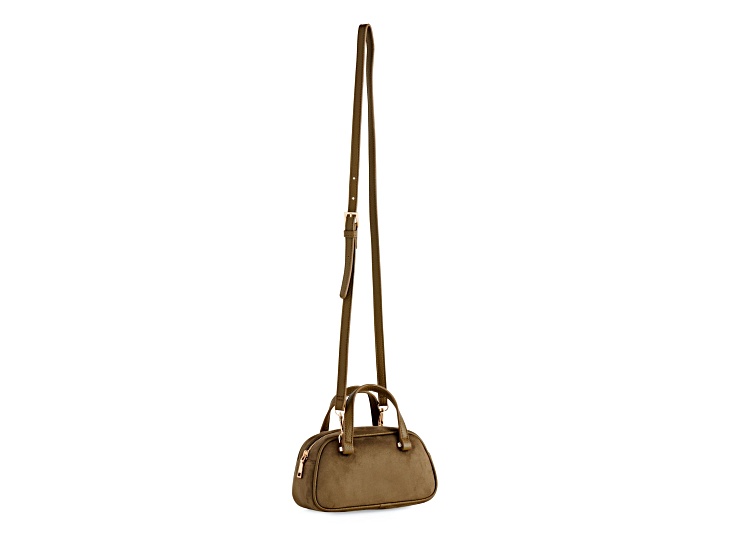 Vallerie Suede Mini Top Handle Tote, Moss - 10NUWD | JTV