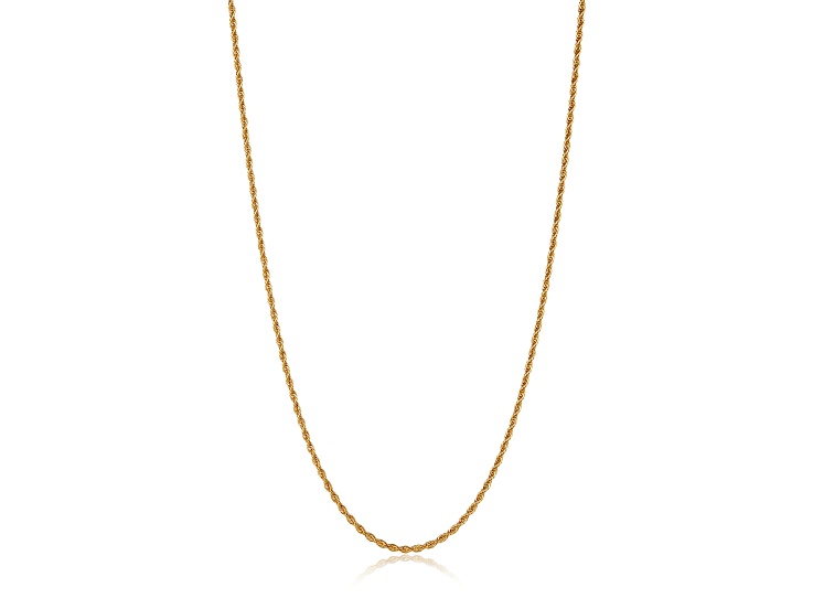 Invicta Jewelry Men's Rope Chain Yellow Steel Necklace (3mm) - 24 ...