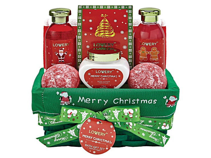 Lovery Bath And Body Christmas Gift Basket - Strawberry & Sandalwood ...