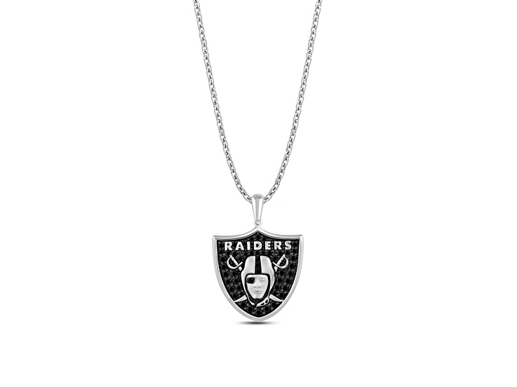 True Fans Las Vegas Raiders Pendant With 18" Chain - 122QBA | JTV
