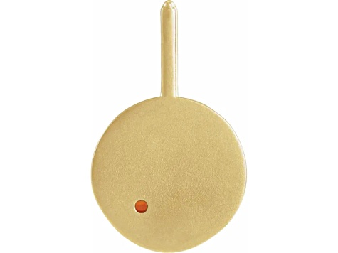 14K Yellow Gold Fire Opal and White Diamond Taurus Zodiac Symbol ...