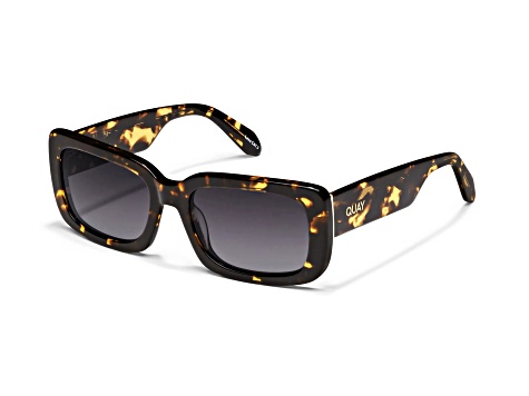 Quay Yada Yada Tortoise Rectangular Frame / Smoke Lenses Sunglasses ...