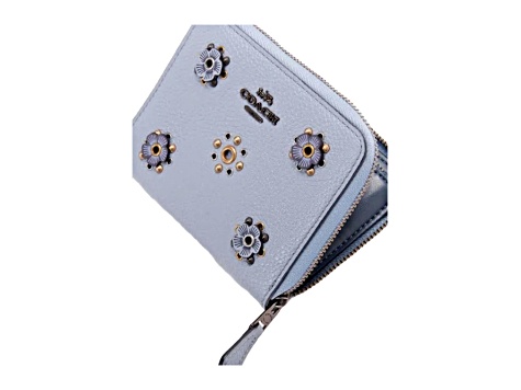 COACH Small Zip Around Wallet in Tea Rose with Rivet Detail - 14920A | JTV