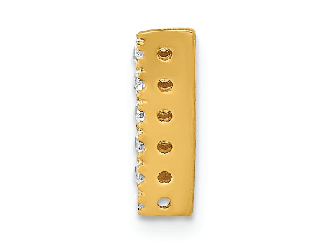 14K Yellow Gold Diamond Letter V Initial Charm - 14X5ZAV | JTV