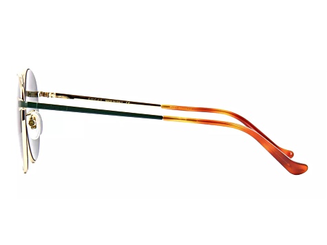Gucci Forest Green and Gold Tone Frame/ Green Lens Sunglasses - 15BYNA ...