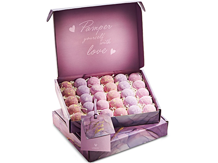 Lovery Bath Bombs Gift Set, 30pc Relaxing Spa Body Care Balls in ...