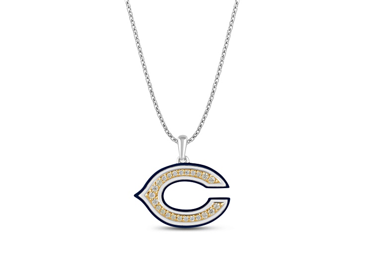 True Fans Chicago Bears Pendant With 18" Chain - 16Q6PA | JTV