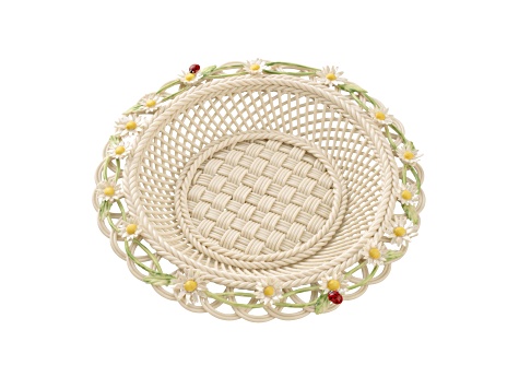 Belleek Porcelain Annual 2024 Daisy Chain Basket Ornament - 170PNA | JTV