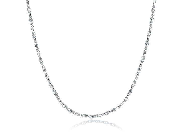 Sterling Silver Twisted Mariner Adjustable Slider Chain - 17993A | JTV