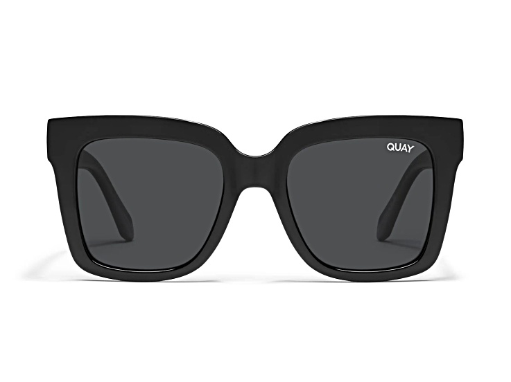 Quay Icy Matte Black Square Frame / Smoke Lenses Sunglasses - 17RH8A | JTV
