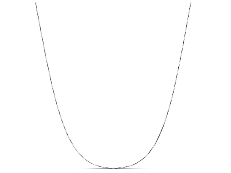 925 Sterling Silver 1mm Box Chain Necklace - 20