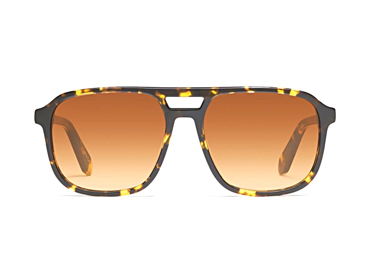 Quay On the Fly Yellow Tortoise Aviator Frame / Orange Lenses ...