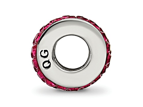 Sterling Silver Reflections Maroon Double Row Preciosa Crystal Bead ...