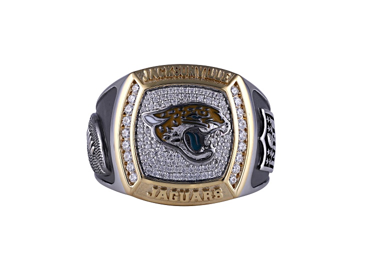 NFL True Fans Jacksonville Jaguars Ring 0.50ctw Diamonds, Sterling ...