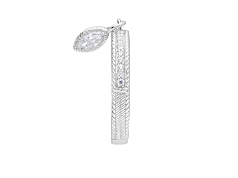 Judith Ripka 1.0ctw Bella Luce® Diamond Simulant Rhodium Over Sterling ...
