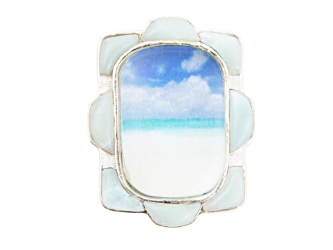 Barse Jewelry Blue Larimar Sterling Silver Scenic Beach Ring - 1A5PZA | JTV
