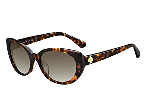 Kate Spade Everett Havana Oval Frame / Brown Gradient Lenses Sunglasses ...